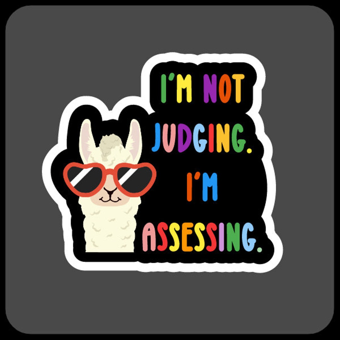 Llama Sticker, Funny Meme Sticker, Snarky Sticker, Funny Saying Sticker ...