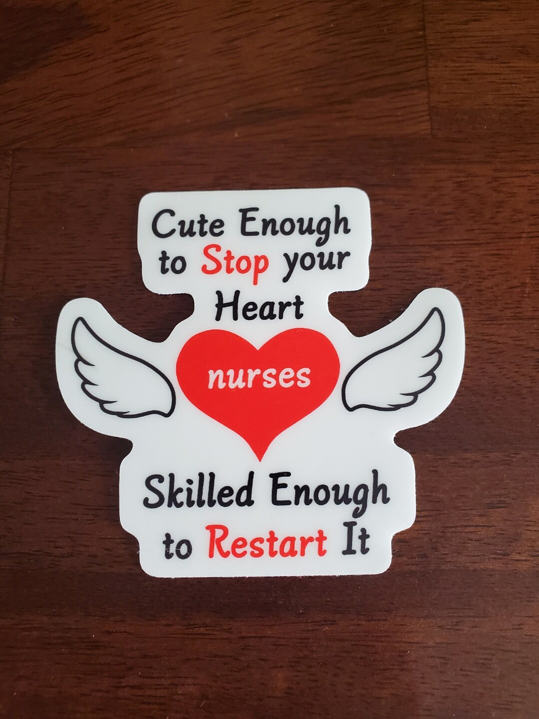 Cute Nurse Sticker Glow in the Dark Sticker for Nurse Week Gift Funny ...