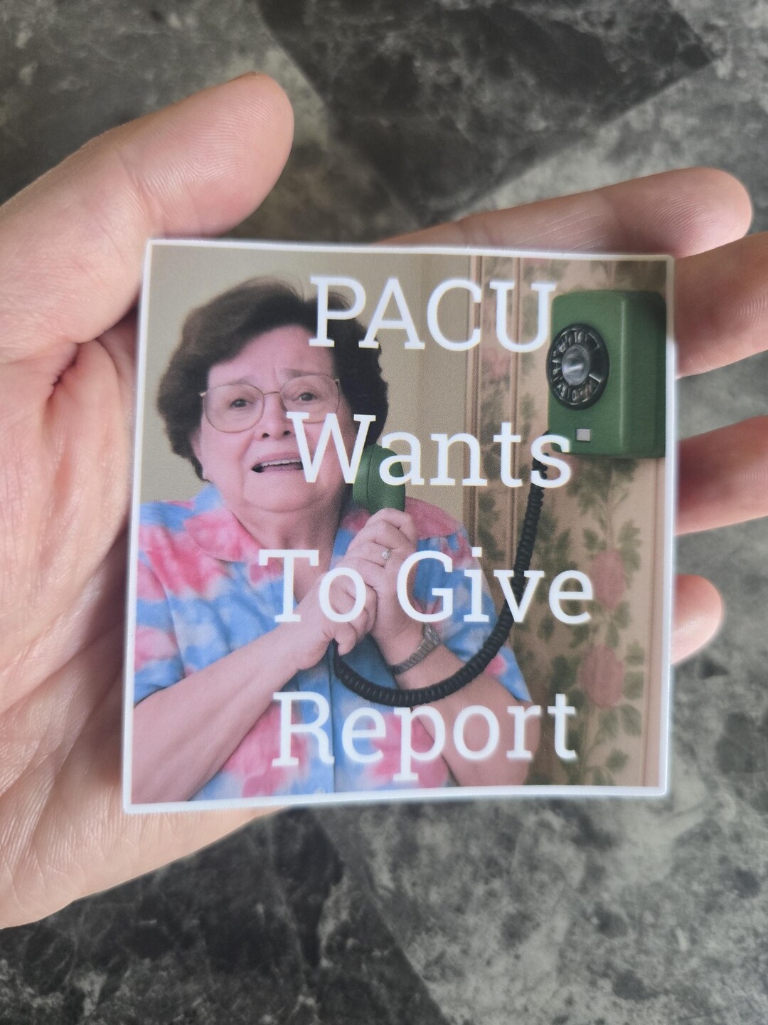 Pacu Wants to Give Report Sticker, Pacu Nurse Sticker, Post Anesthesia ...
