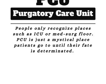 Funny Pcu Nurse Gift - Etsy