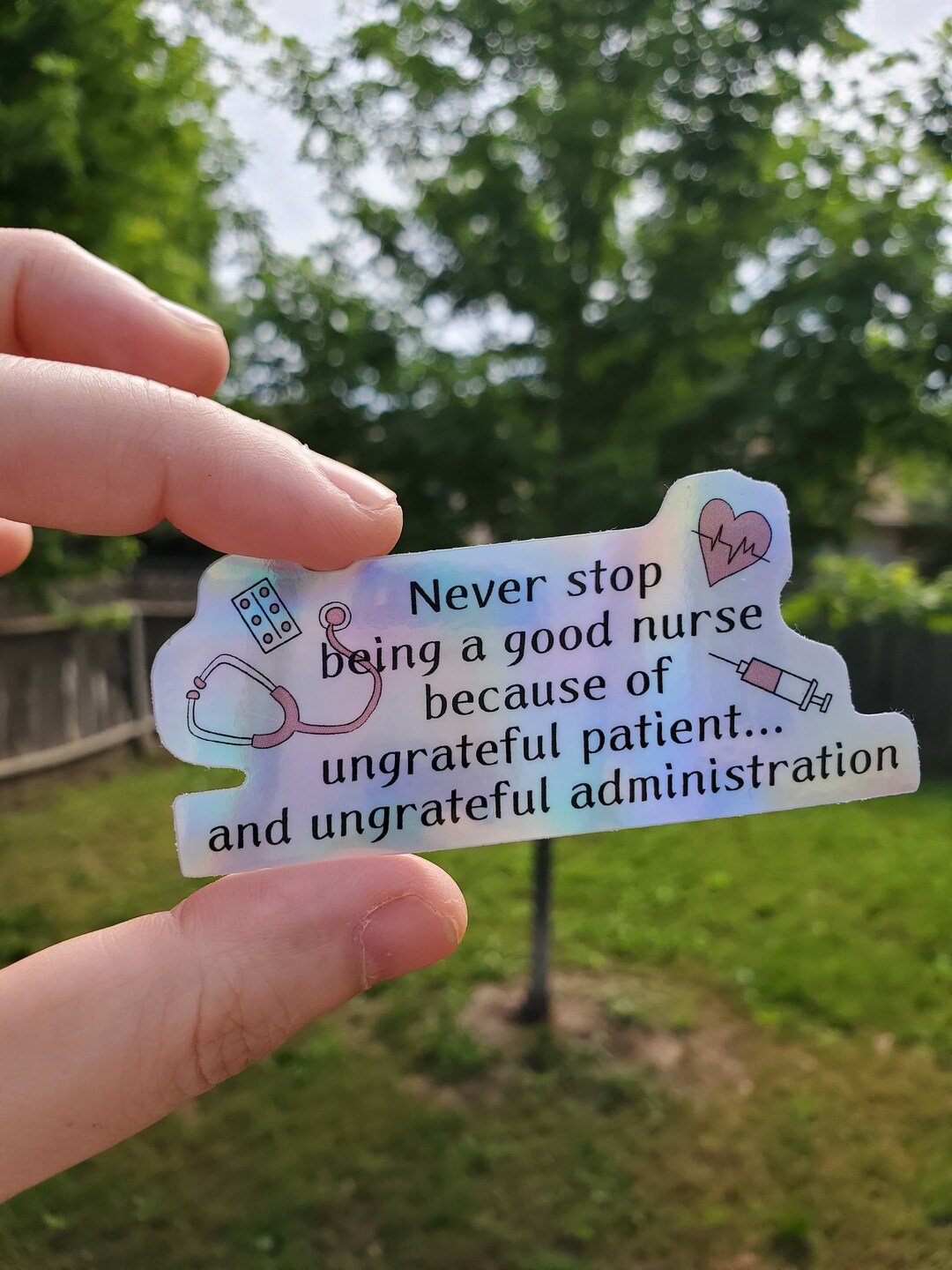Nurse Sticker, CNA Sticker, Nurse Gift, Icu Nurse, ER Nurse, OR Nurse ...