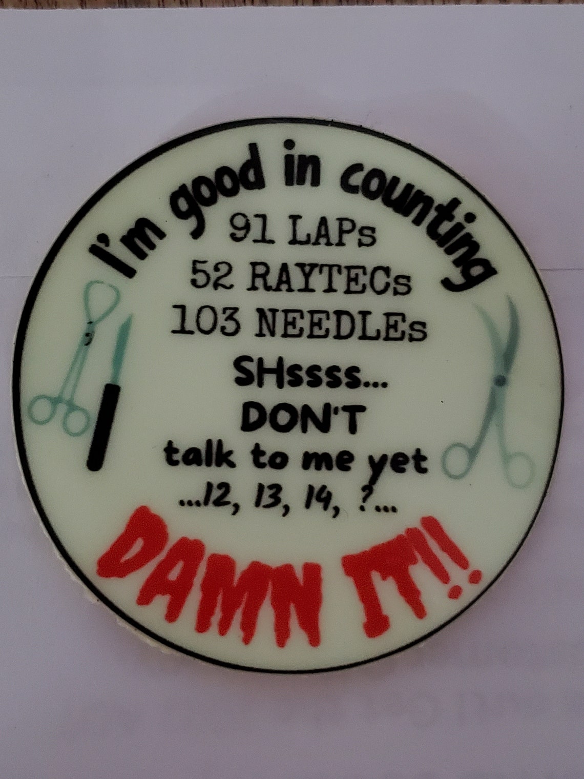 Scrub Tech Sticker Scrub Nurse Sticker OR Nurse Operating - Etsy