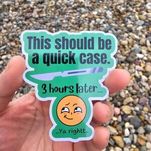 Surgical Resident Sticker for Resident Operating Room Sticker MD ...