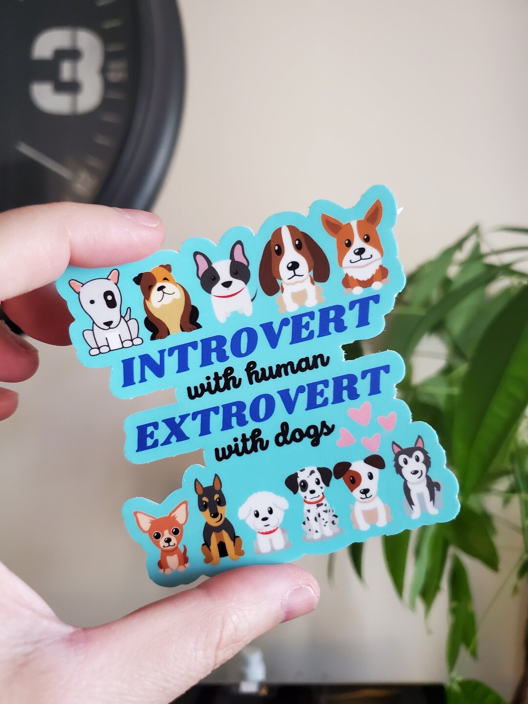 Introvert With Human Extrovert With Dogs, Introvert Sticker, Extrovert ...