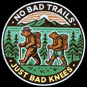 No Bad Trail Sticker, Adventurer Sticker, Hiking Sticker, National Park ...