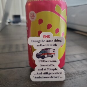 EMS Healthcare Paramedic Funny Sticker Emt Sticker First Responder ...