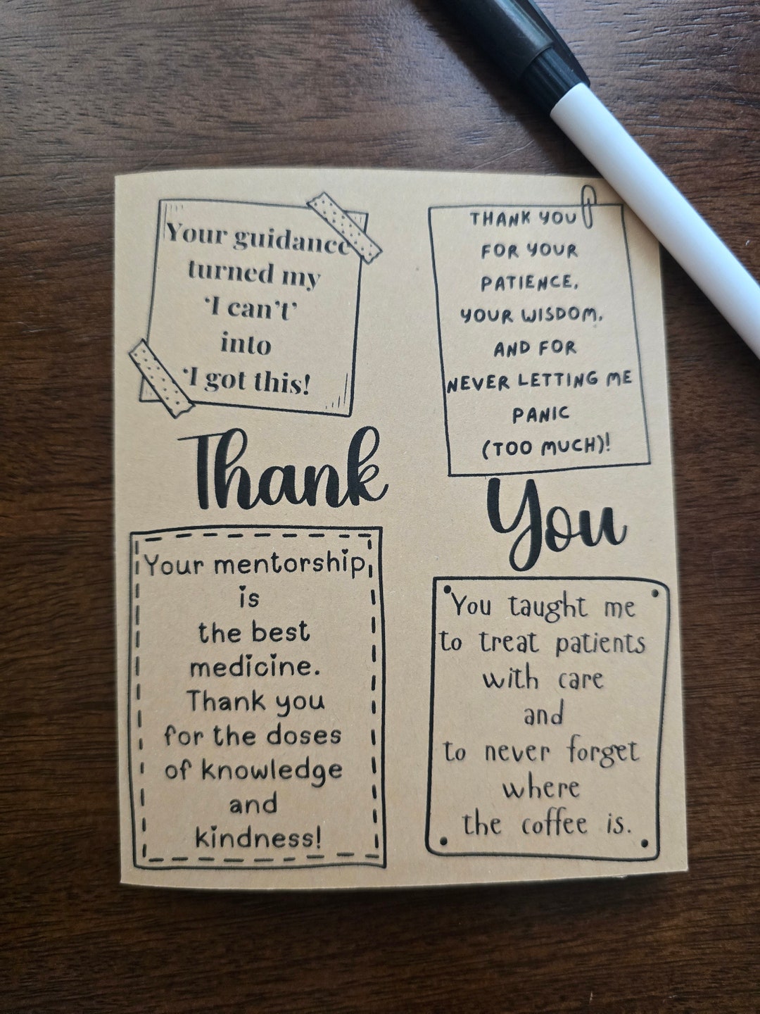 Nurse Preceptor Card, Nurse Mentor Gift, Clinical Preceptor Thank You ...