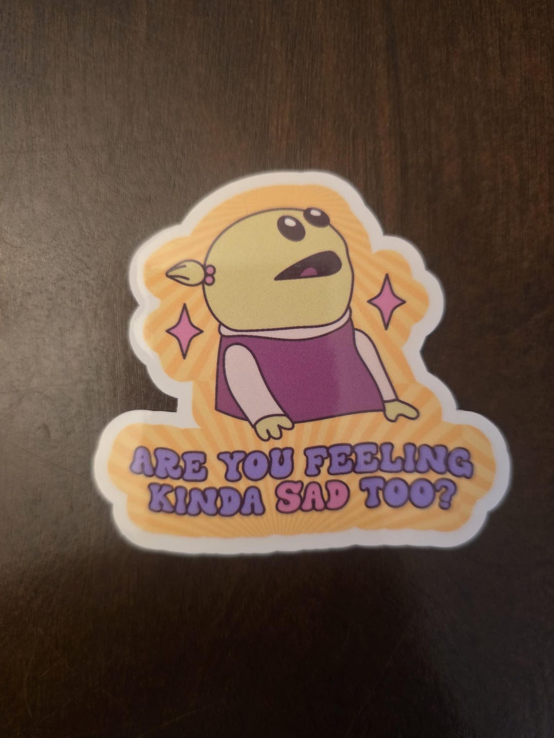 Nanalan Are You Feeling Kinda Sad Sticker, Nanalan Fanart Meme Sticker ...
