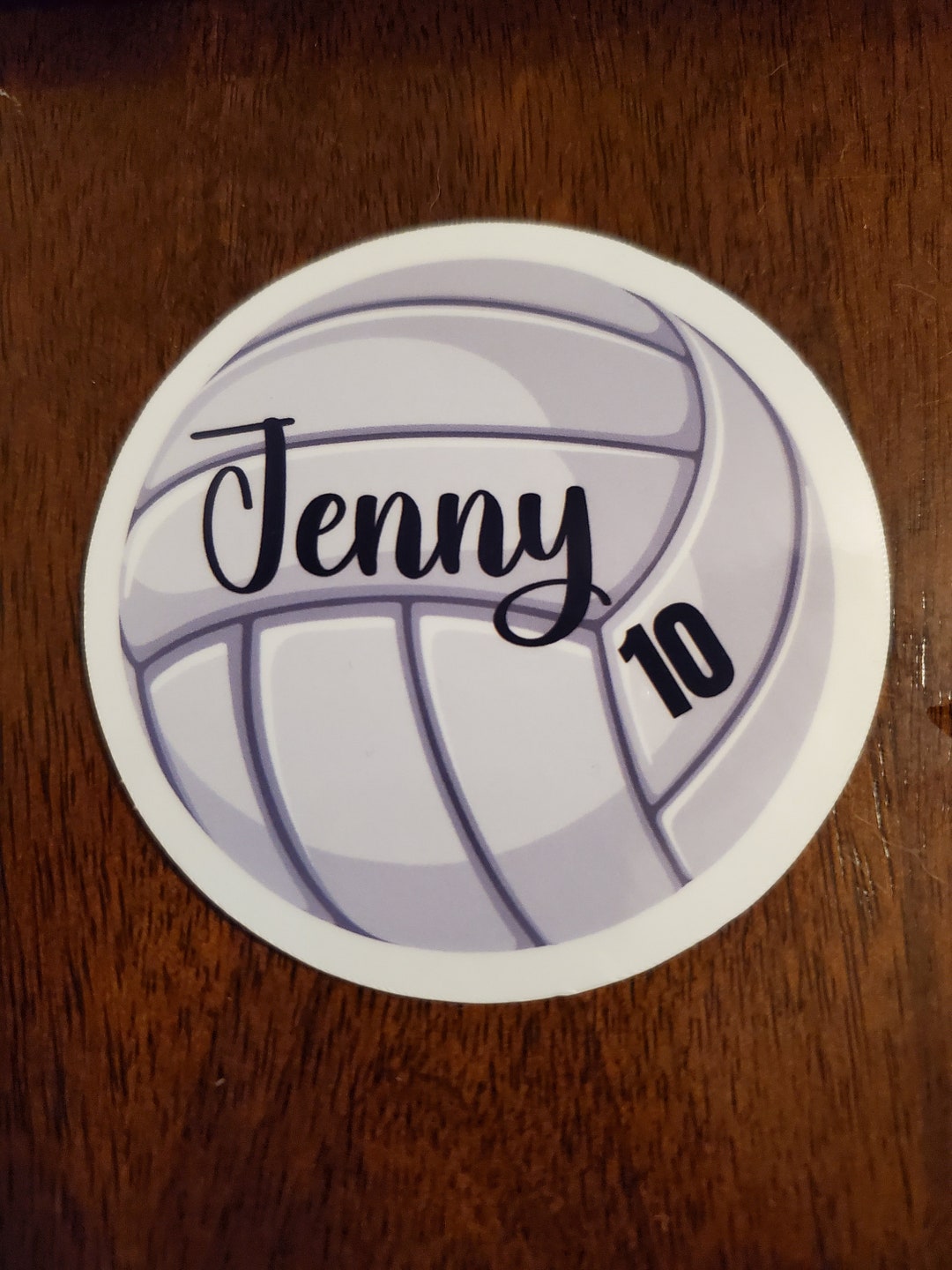 Personalize Name Volleyball Waterproof Sticker Volleyball Team Gift ...