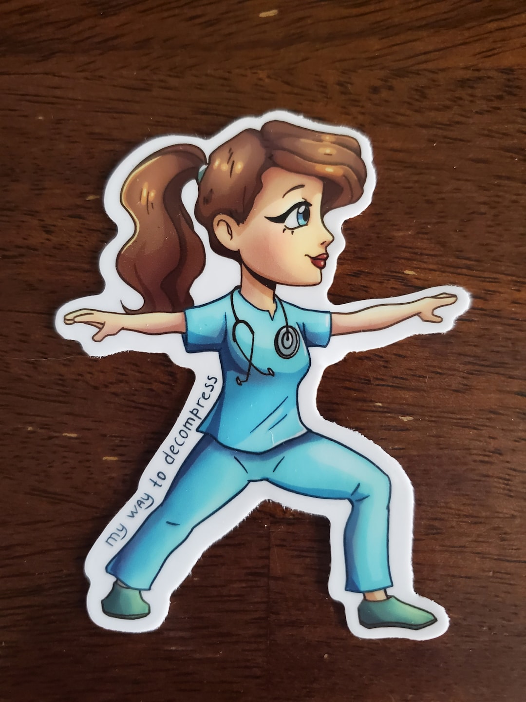 Nurse Sticker, My Way to Decompress, Travel Nurse, ER Nurse, ICU Nurse ...