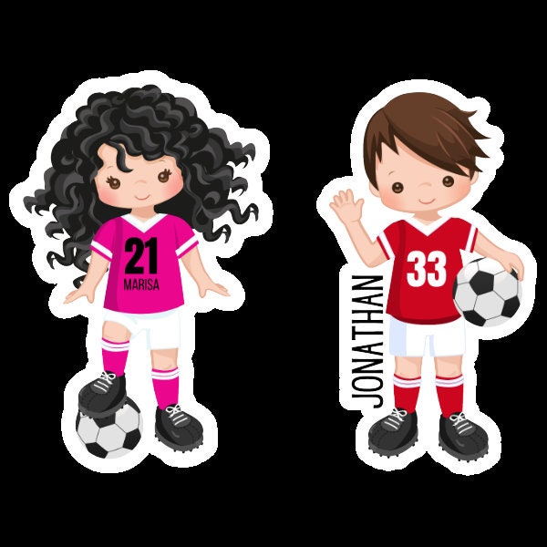 Soccer Team Stickers - Etsy