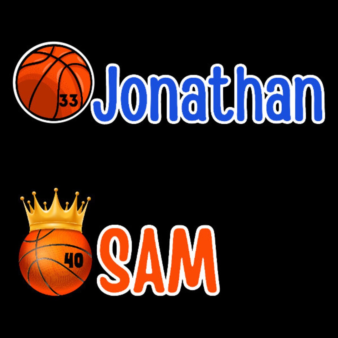 Custom Basketball Name Sticker Basketball Gift Bag Items Basketball ...