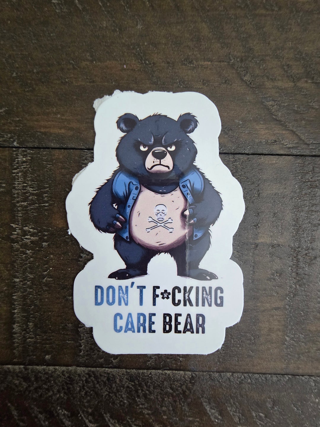 Care Bear Sticker, Swearing Bear Sticker, Sarcastic Sticker - Etsy