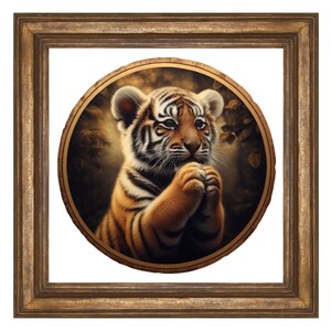 Baby Tiger Print Safari Animal Prints PRINTABLE Nursery Art - Etsy