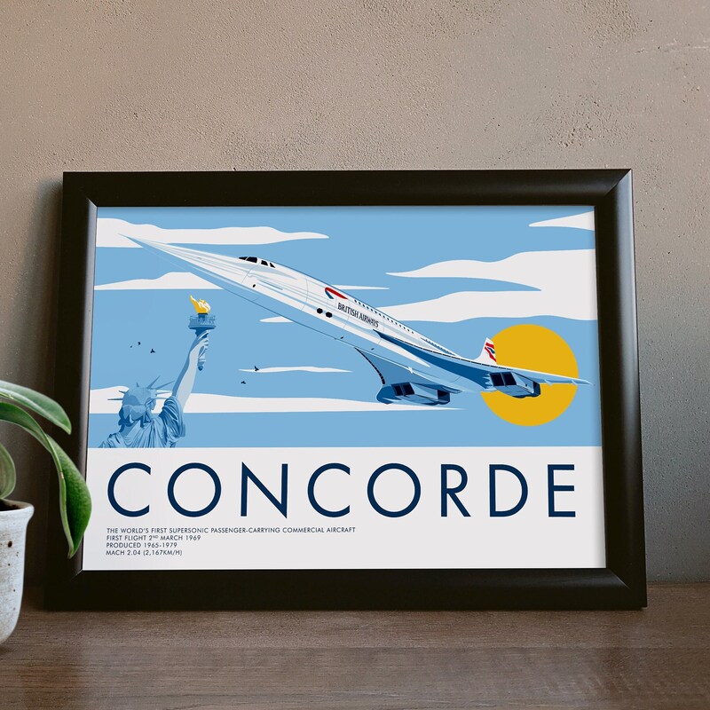 Concorde Poster - Etsy