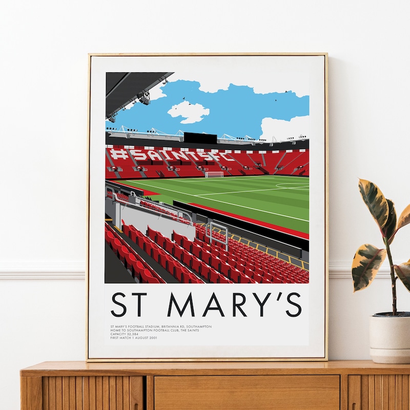 Saints Fc Posters - Etsy UK