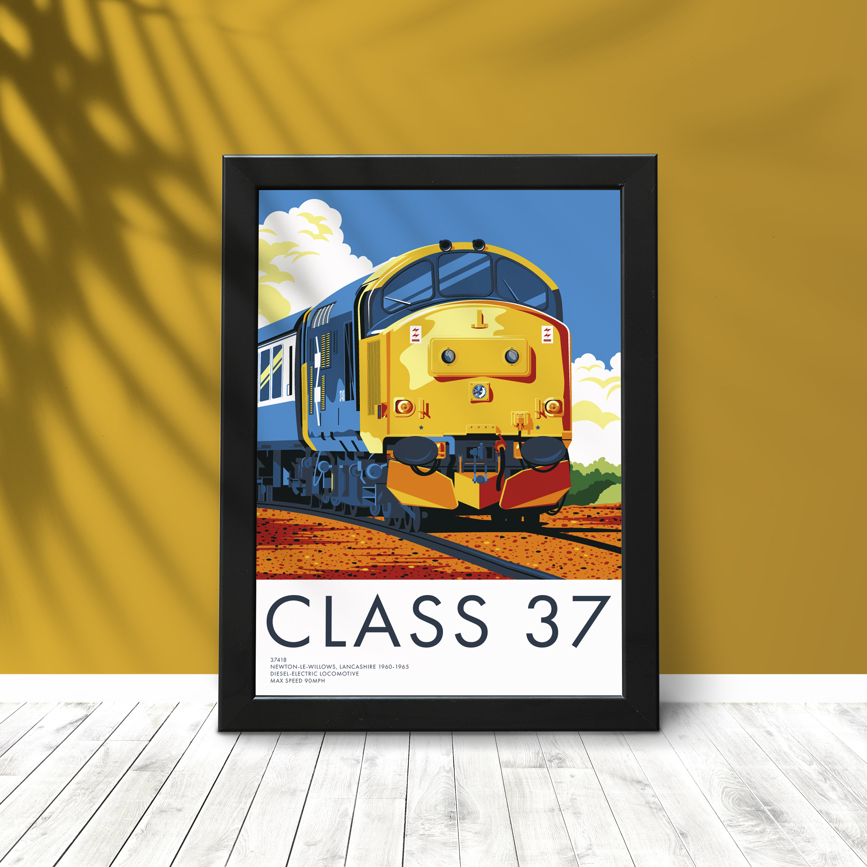 BR Class 37 Diesel-electric Locomotive Train Poster Print - Etsy UK