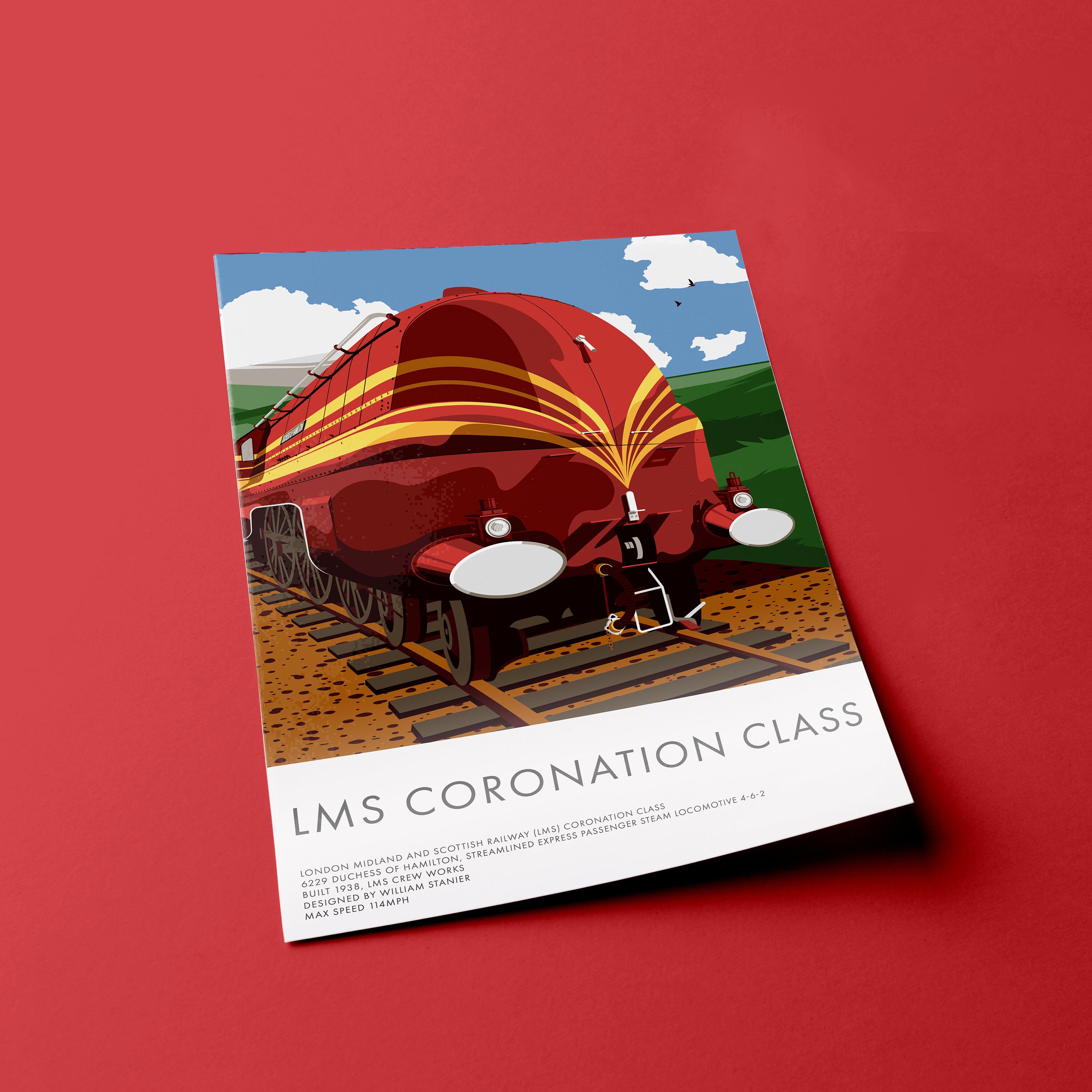 LMS Coronation Class Locomotive Train Print Train Wall Art - Etsy