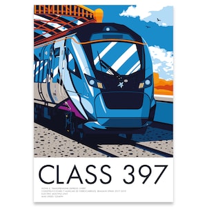 4 Print Bundle Transpennine Express Train Print, Train Wall Art, Boy ...