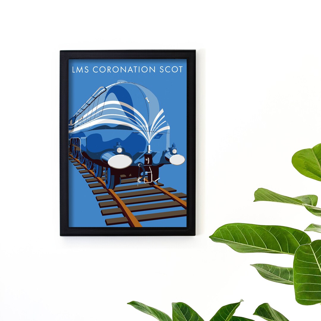 LMS Coronation Class Locomotive Train Print Train Wall Art - Etsy
