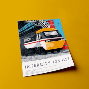Intercity 125 HST - 2 Print Bundle - High Speed Train Posters - Train ...