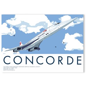 Concorde Aircraft Print - World's First Supersonic Passenger-carrying ...