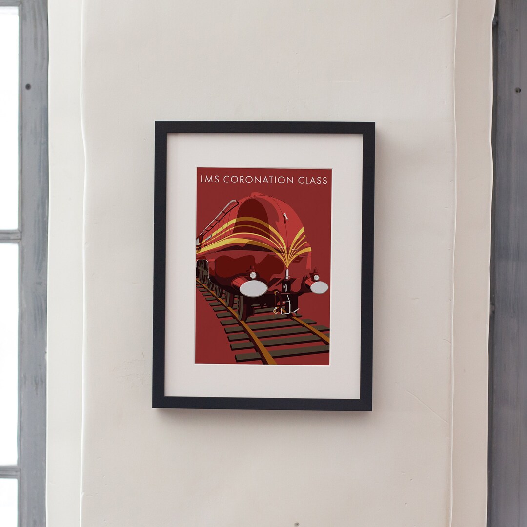 LMS Coronation Class Locomotive Train Print, Train Wall Art - Etsy