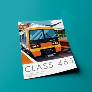British Rail Class 465 Networker EMU South Eastern Train Print | Train ...