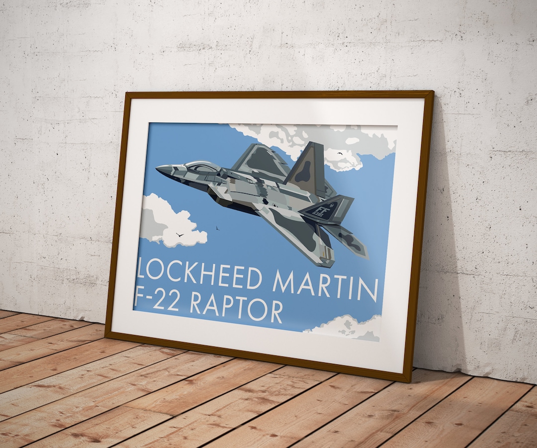F-22 Raptor Aviation Art Poster – Stealth Fighter Jet Print - Etsy