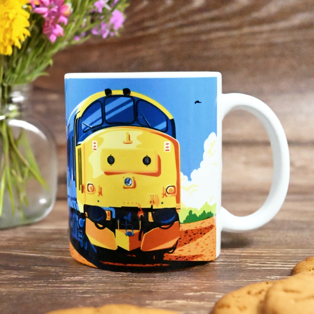 British Rail Class 37 Mug | Diesel-electric BR Locomotive Ceramic Mug ...