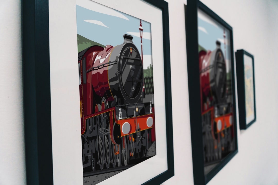 LMS Princess Royal Class Locomotive Framed Print, Steam Engine Wall Art ...