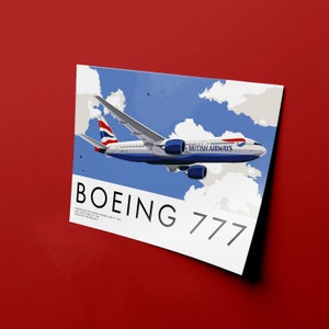 Boeing 777 British Airways Livery Plane Art, Aviation Art, Aviation ...
