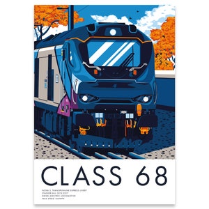 4 Print Bundle Transpennine Express Train Print, Train Wall Art, Boy ...