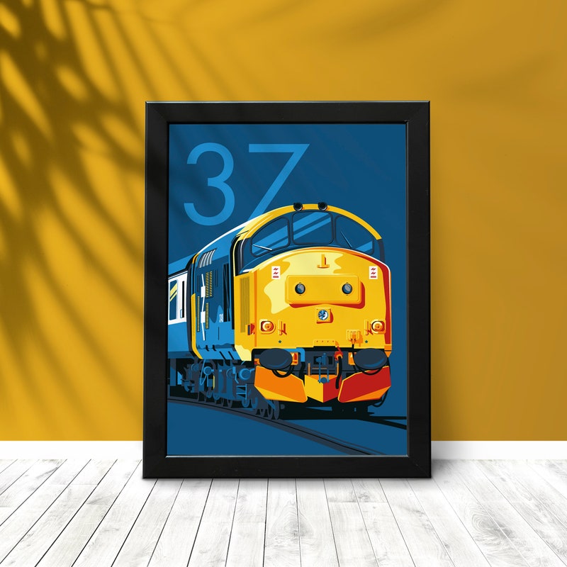 Train Poster - Etsy