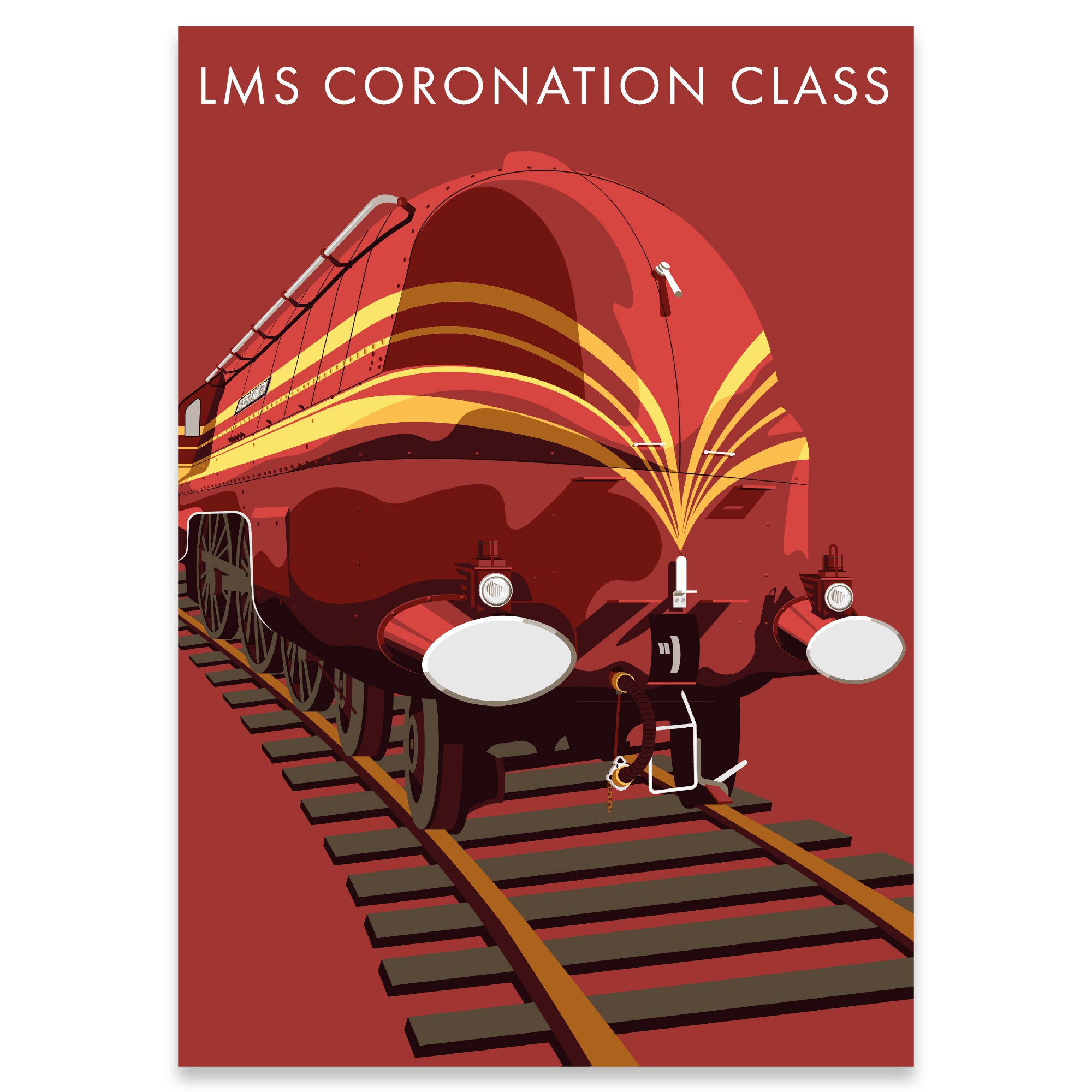 LMS Coronation Class Locomotive Train Print Train Wall Art - Etsy