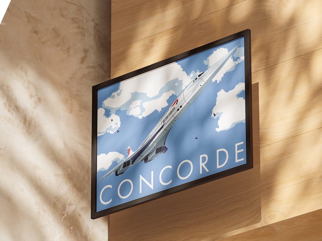 Concorde Aircraft Print - World's First Supersonic Passenger-carrying ...
