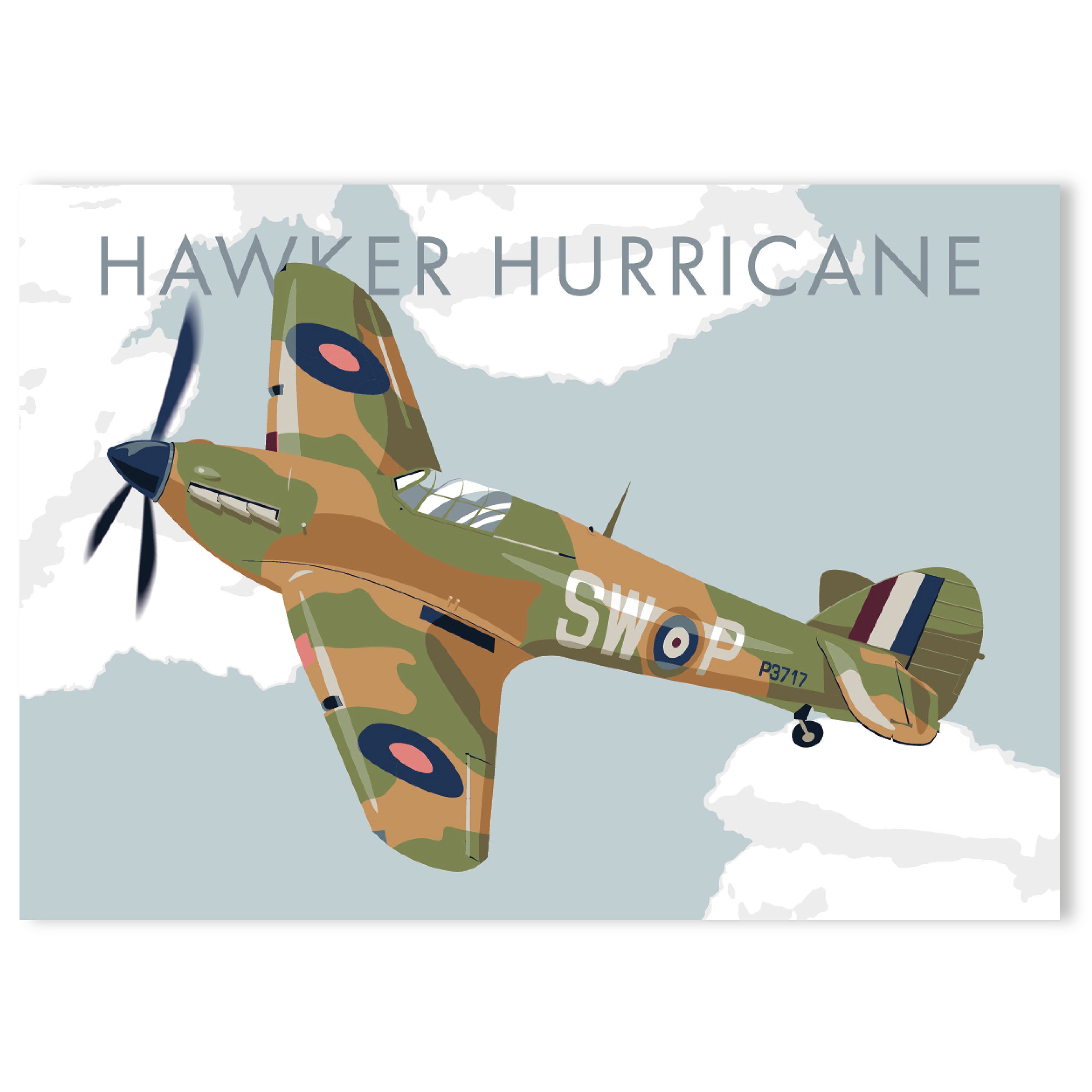 4 Bundle Aircraft Print - Spitfire, Lancaster, Hurricane & Mosquito ...