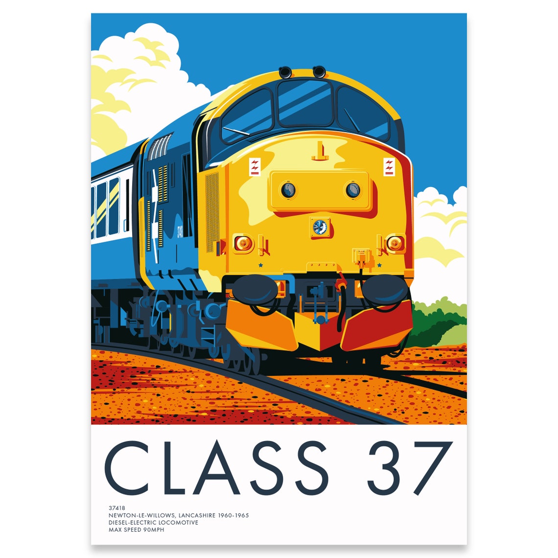 Locomotive 3 Print Bundle: Class 37 Class 370 & Class 50 - Etsy UK