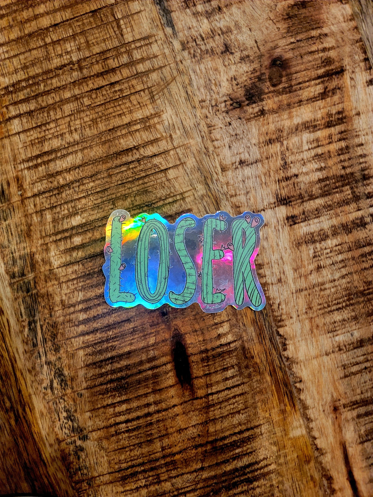Loser Cactus Sticker, Cacti Letters, Desert Stickers, Permanent ...