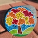Tree of Life Magnet, Colorful, Handmade, Unique, Painting, Art, Trees ...