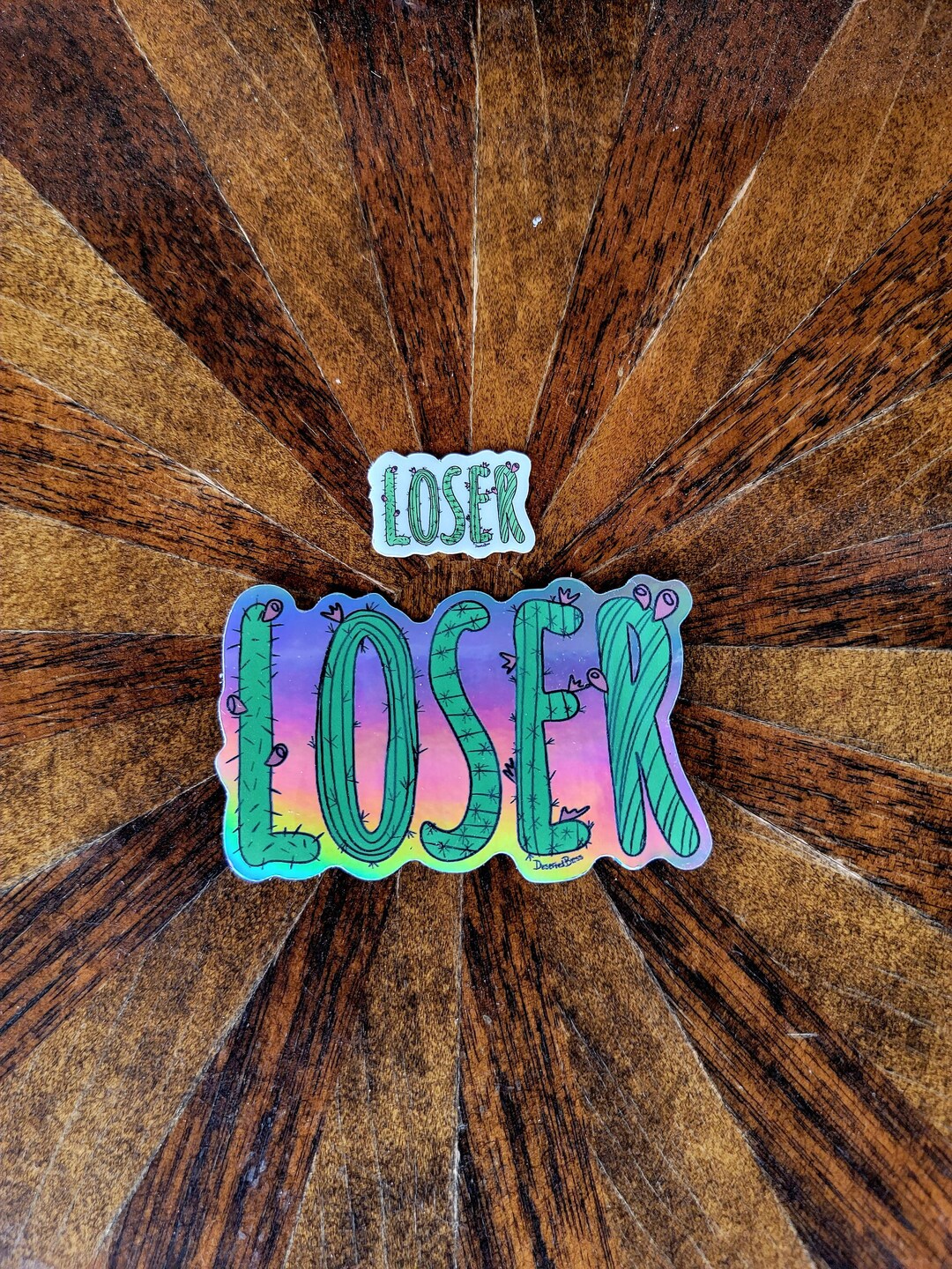 Loser Cactus Sticker, Cacti Letters, Desert Stickers, Permanent ...