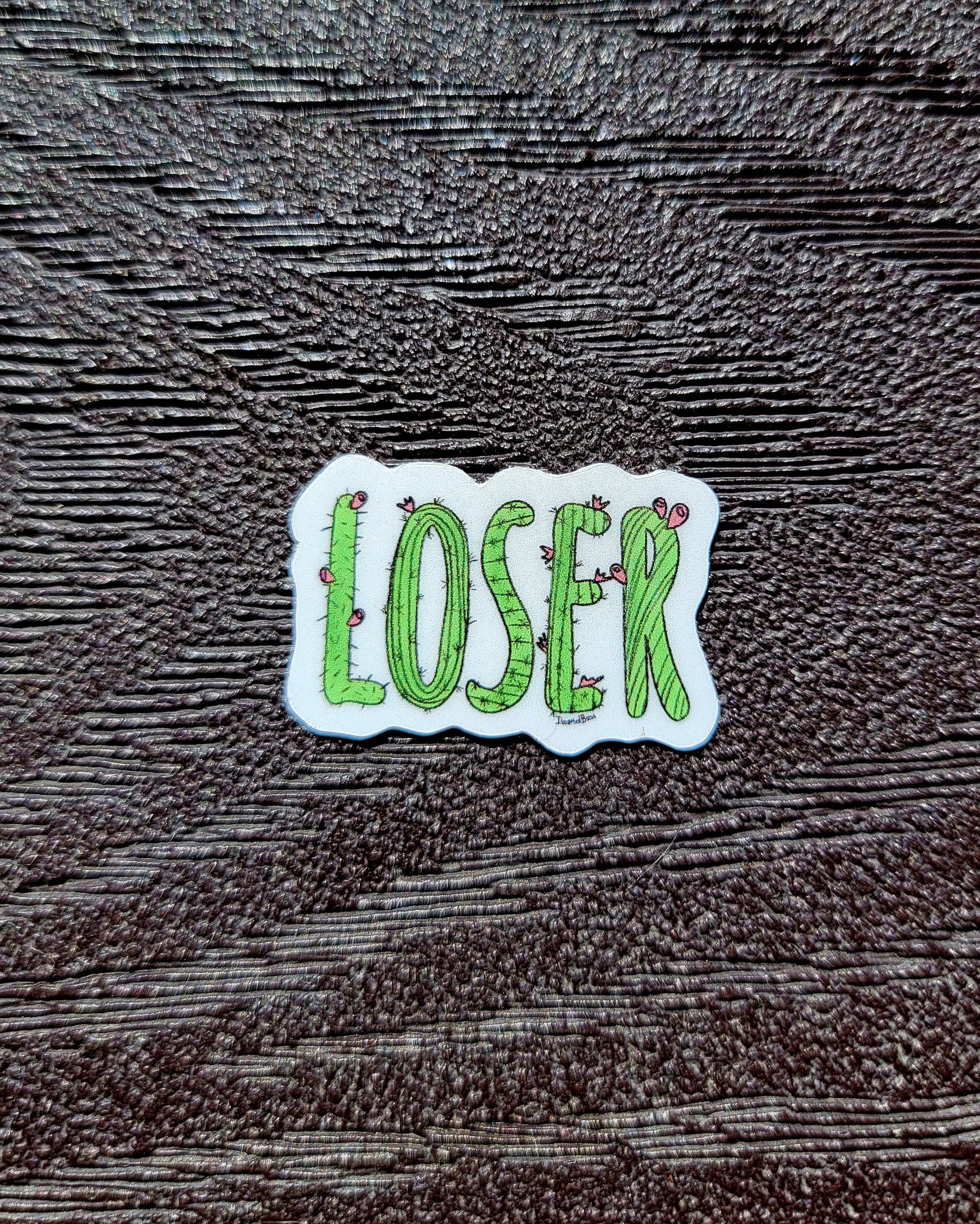 Loser Cactus Sticker, Cacti Letters, Desert Stickers, Permanent ...