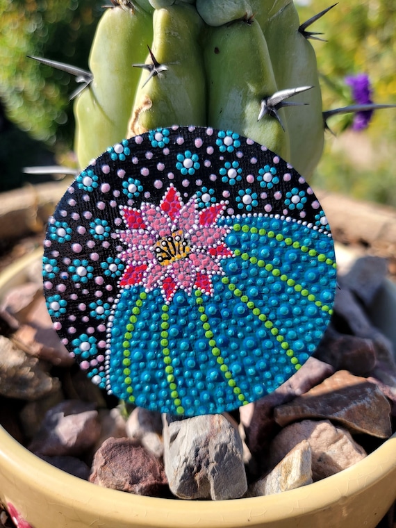 Cactus Blossom Magnet. Flower Cacti Fridge Unique - Etsy