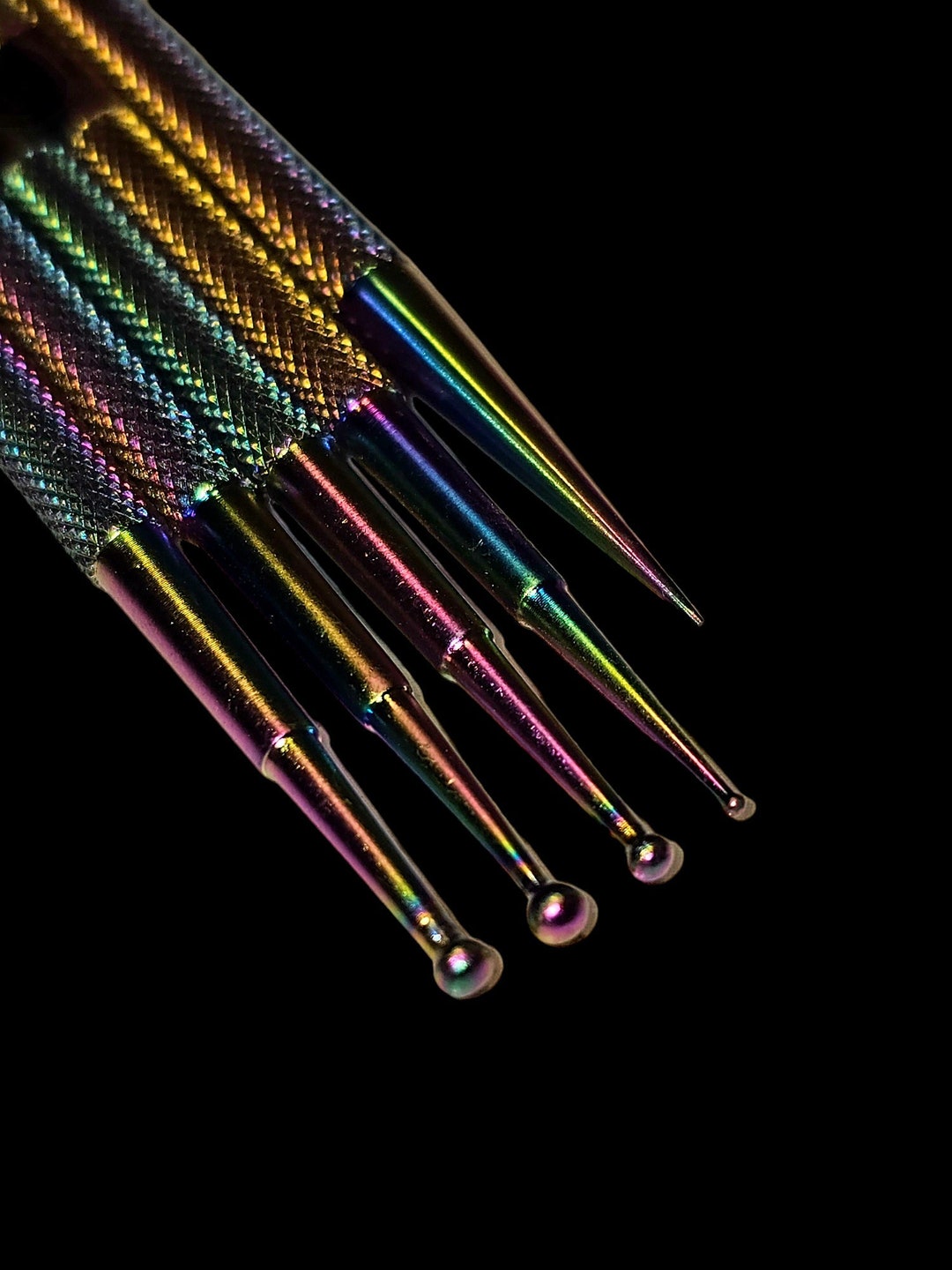 Holographic Dotting Tool Set - With Swoosh Tool - Etsy