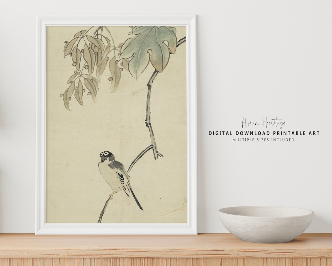 Autumn Old Sycamore Chinese Ancient Art | Vintage Printable Download ...