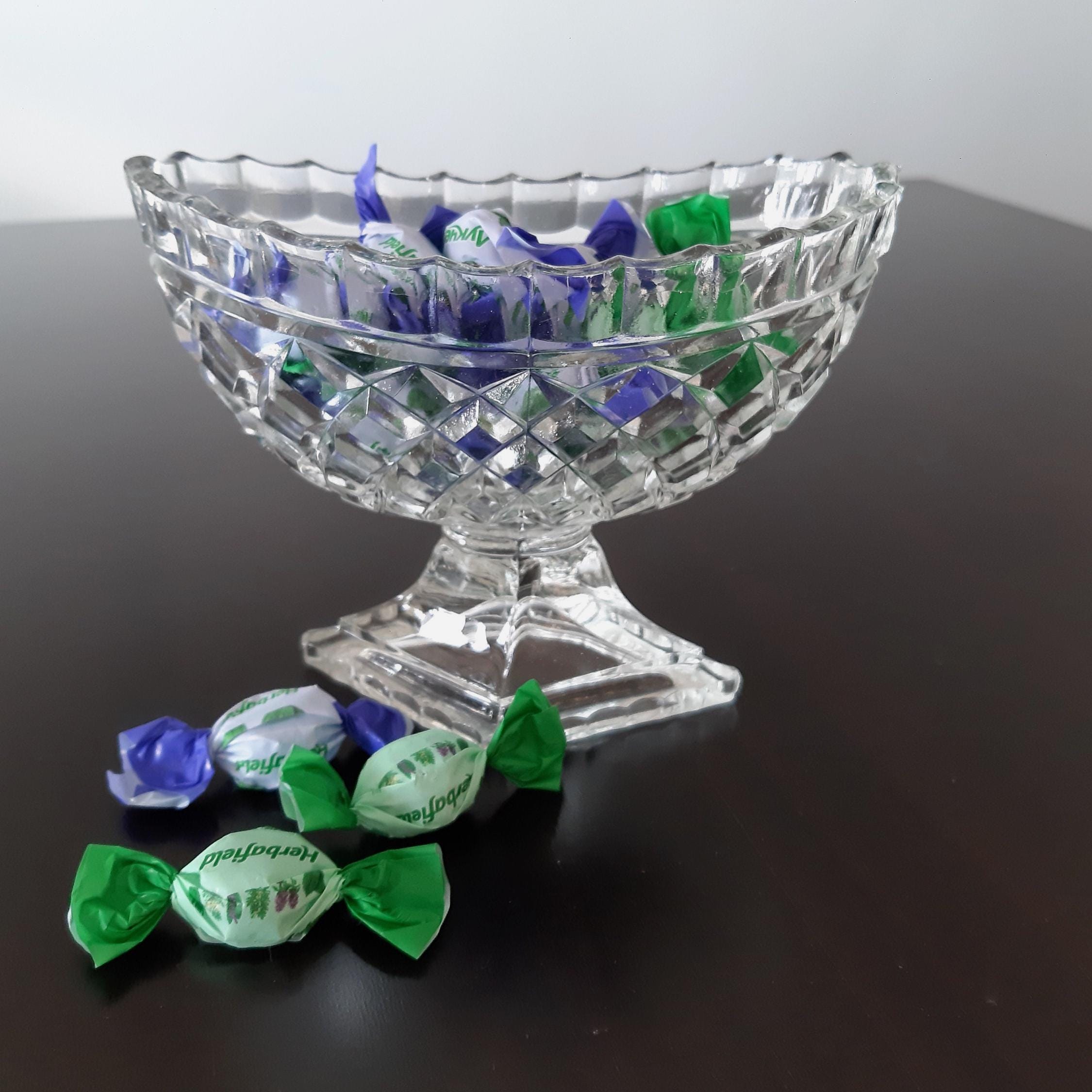 Glass Fruit Bowl. Candy Stand. Table Decoration. Kitchen Utensils. - Etsy