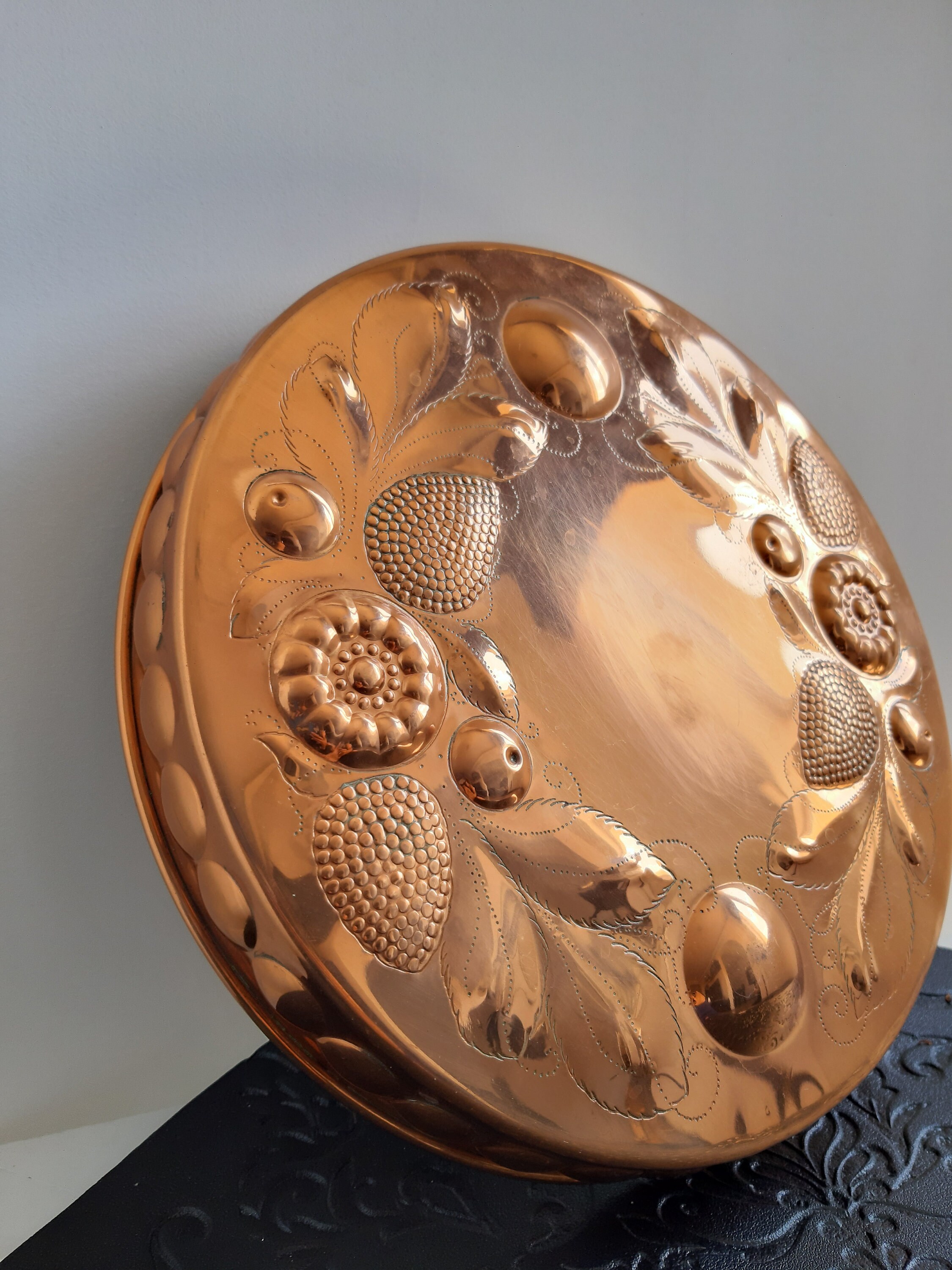 Copper Baking Dish, Retro Swedish Pan, Hanging Cooking Dish, Rustic ...