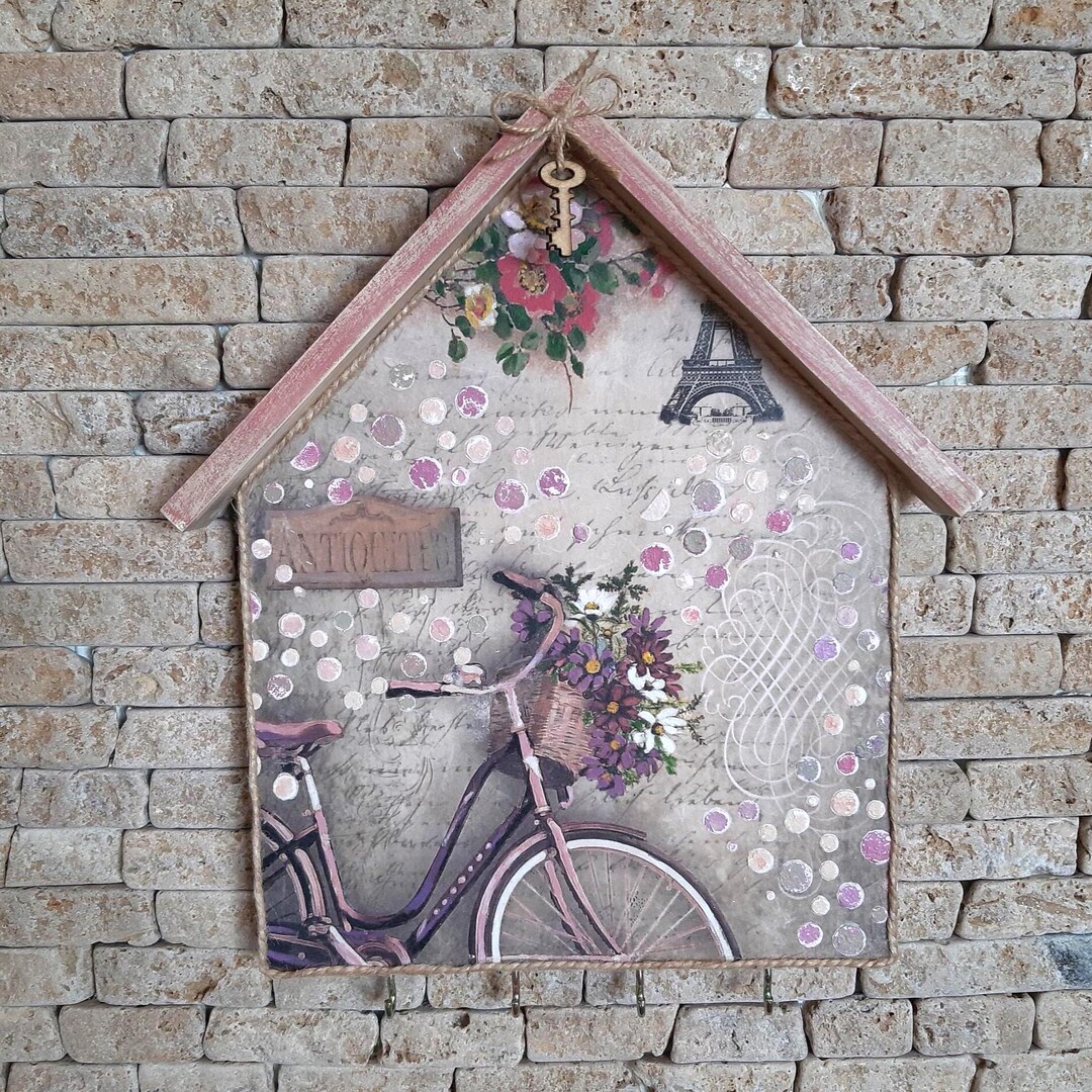 House for Keys. Key Holder for Wall. Family Hanger. Organizer for Keys ...