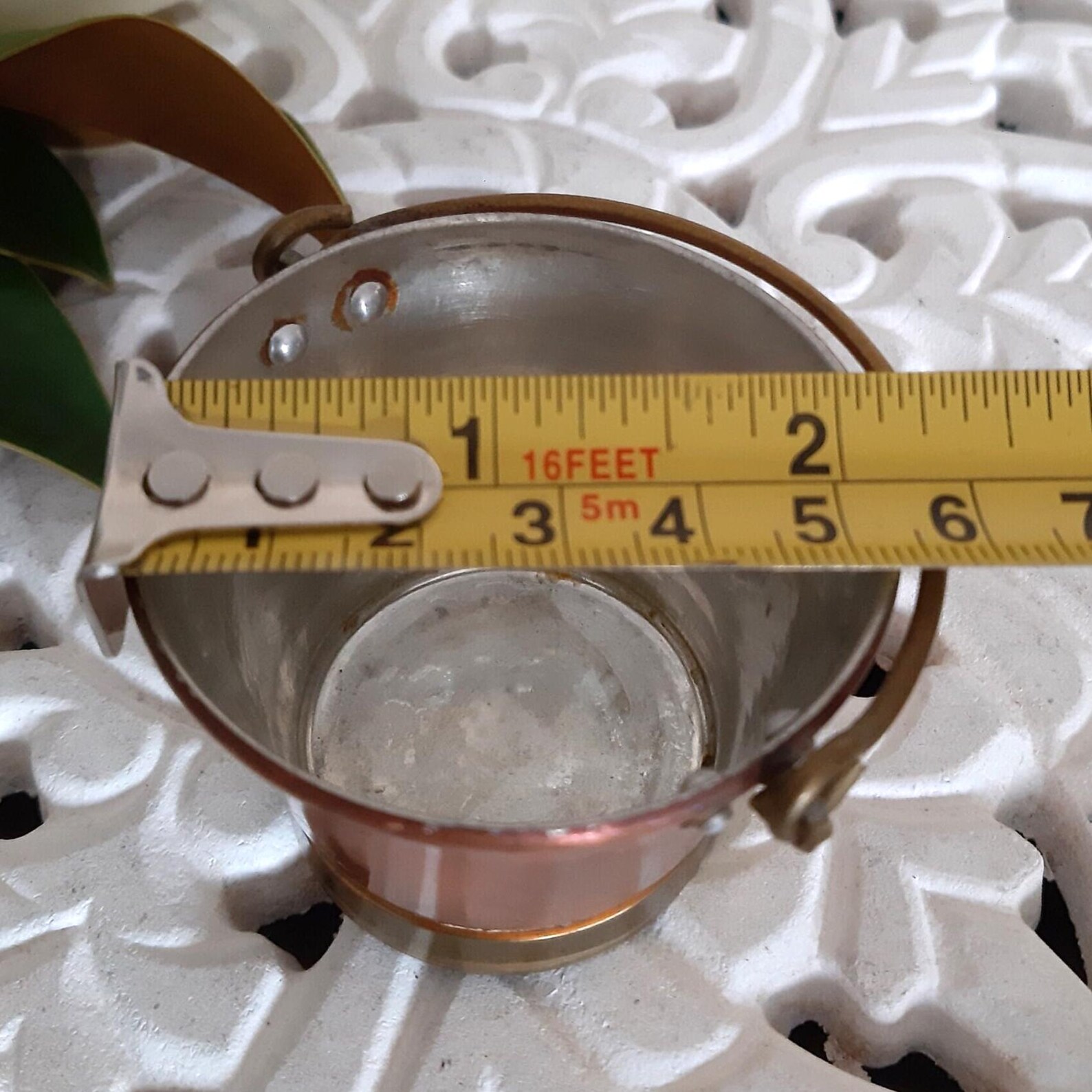 Mini Copper Bucket, Decorative Copper Vessel, Rustic Copper Decor ...