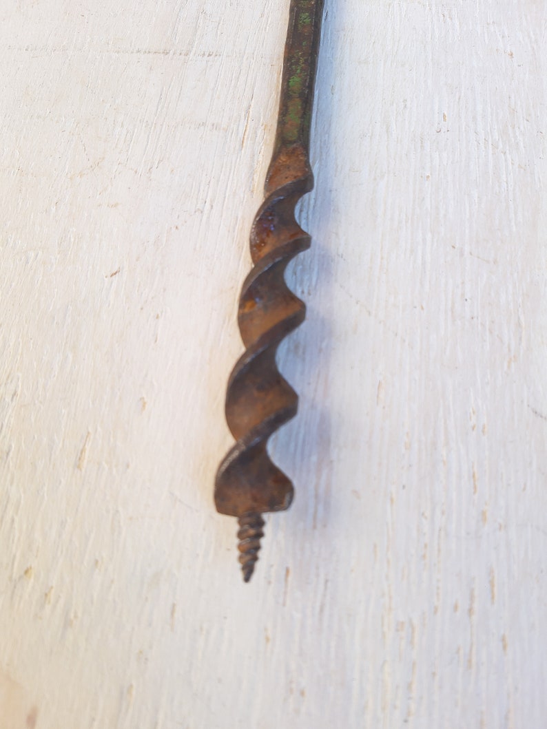 Vintage Drill Bit, Primitive Hole Tool, Rustic Hand Drill. - Etsy